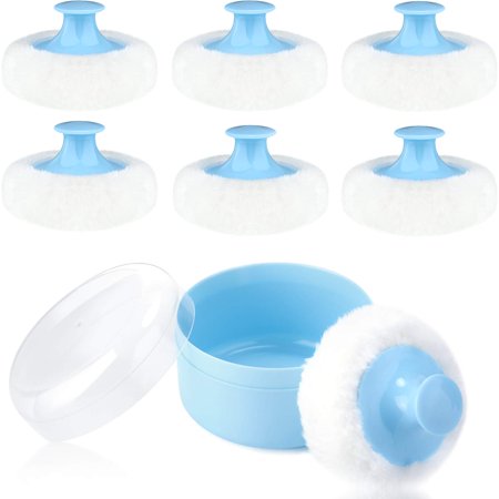 7 Pieces Baby Puff Replacement and 1 Piece Empty Plastic Puff Box ...