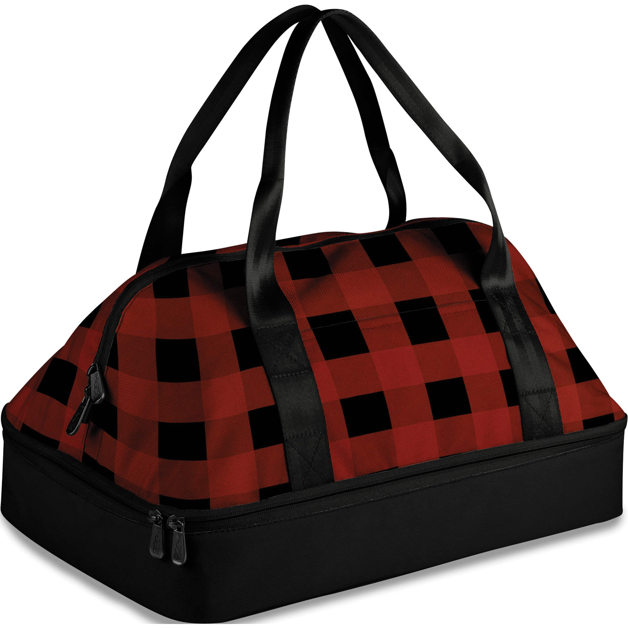 Fashion Black/Red Buffalo Plaid Potluck Carrier (16.5 X 10.8) Made In ...
