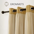 Blackout Curtains with Sheer Overlay - Grommet Top Thermal Noise ...