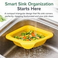 Triangular Draining Baskets for Kitchen Sink, Magnetic Triangular ...