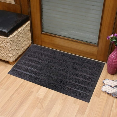 Non Slip Heavy Duty Welcome Doormat Washable Door Mat 18"x29" Rubber ...