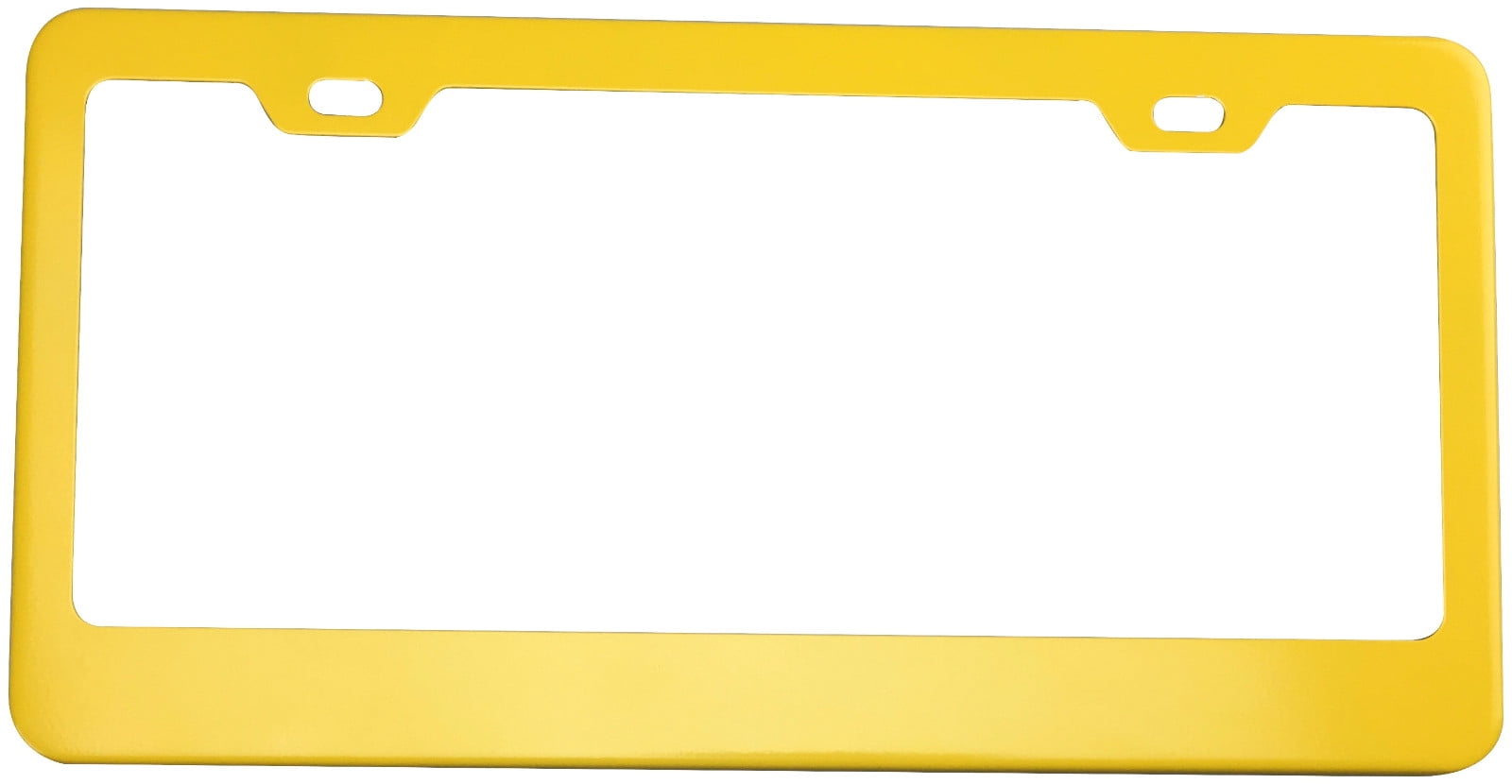 Regular Style Powder Coated Matellic Yellow Stainless Steel License ...