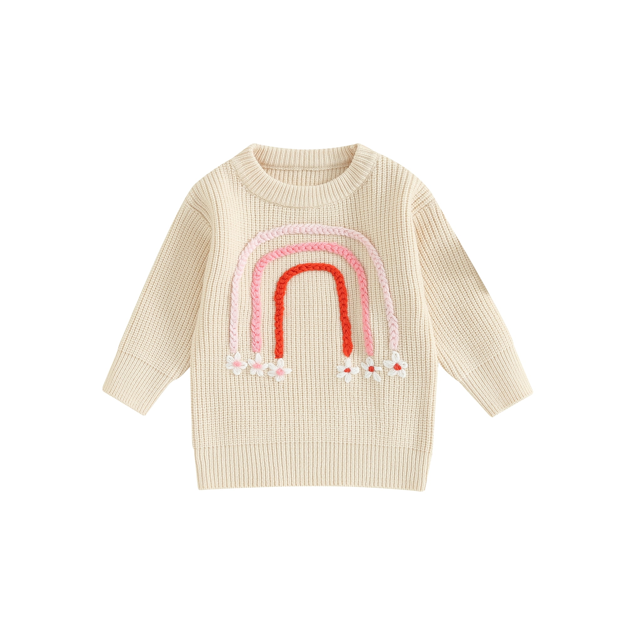 Click here for Zaxarra Toddler Girl Sweater Rainbow Pattern Jacqu... prices