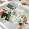 Abstract Graffiti Leather Placemats Set of 2, 12x18 Inch, Geometric ...