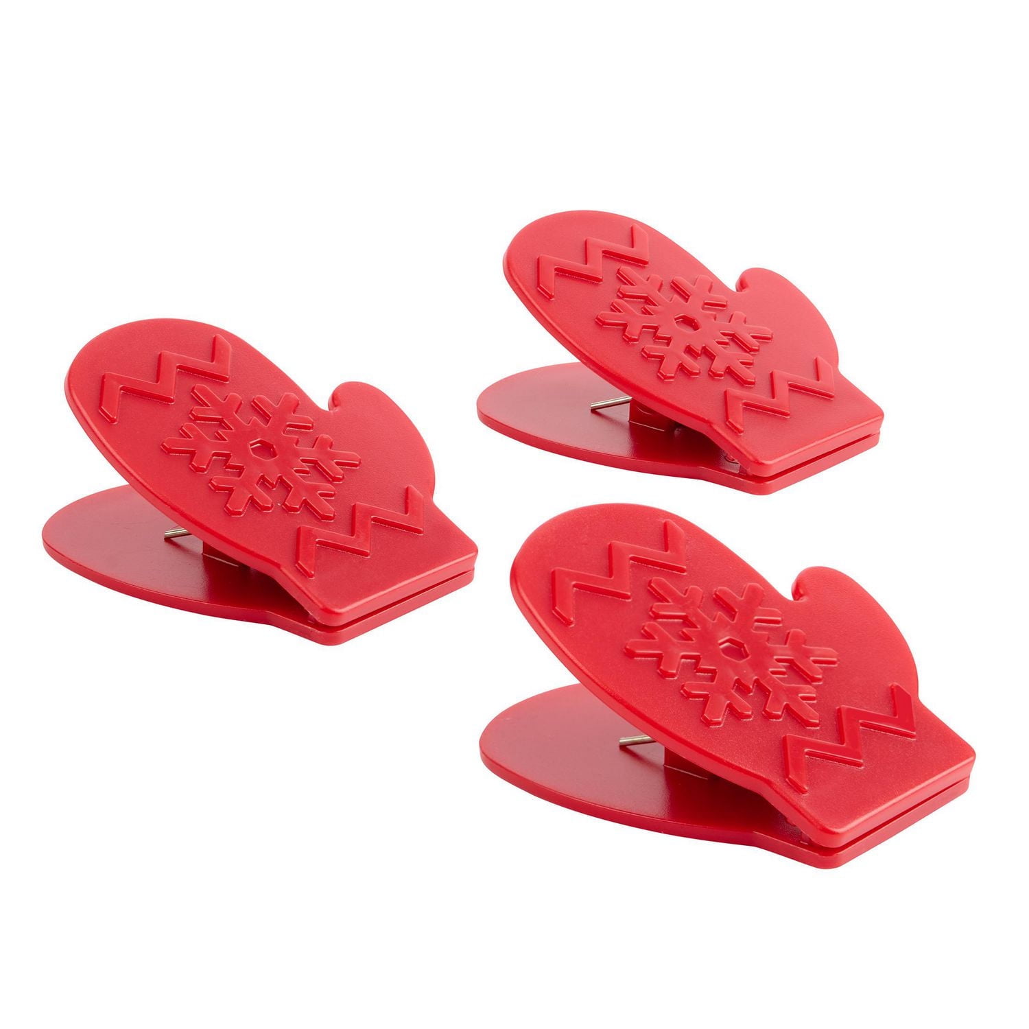 Holiday Time 3-Pack Bag Clips, Mittens, Red - Walmart.ca