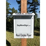 Real Estate Brochure Box, Real Estate Flyer Box - Walmart.com