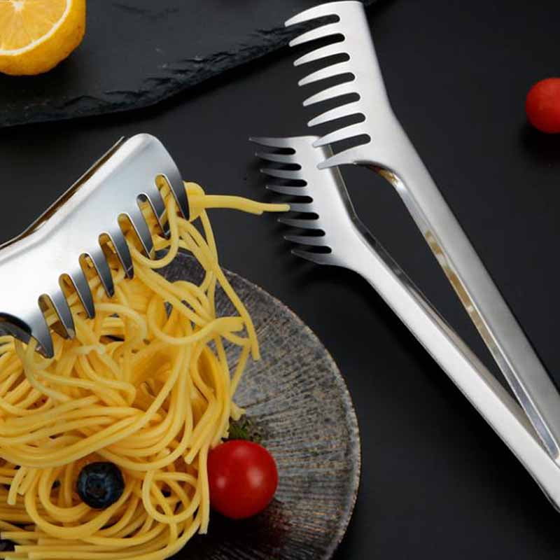 Stainless Steel Noodles Clip Food Comb Spaghetti Tongs Pasta Clip Food ...