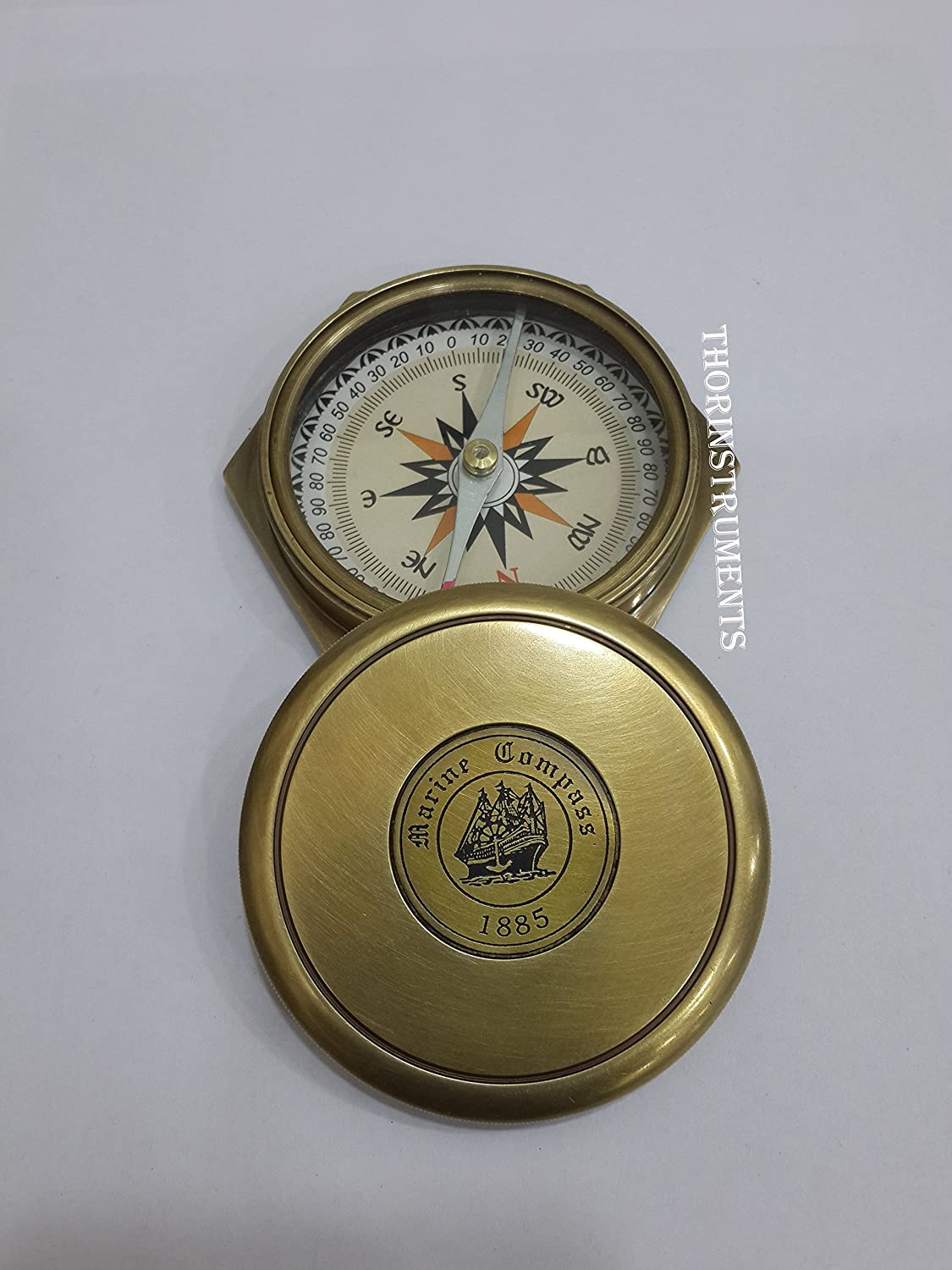 MarineCompass "1930 Australian Penny" High-quality Antiquated Brass ...