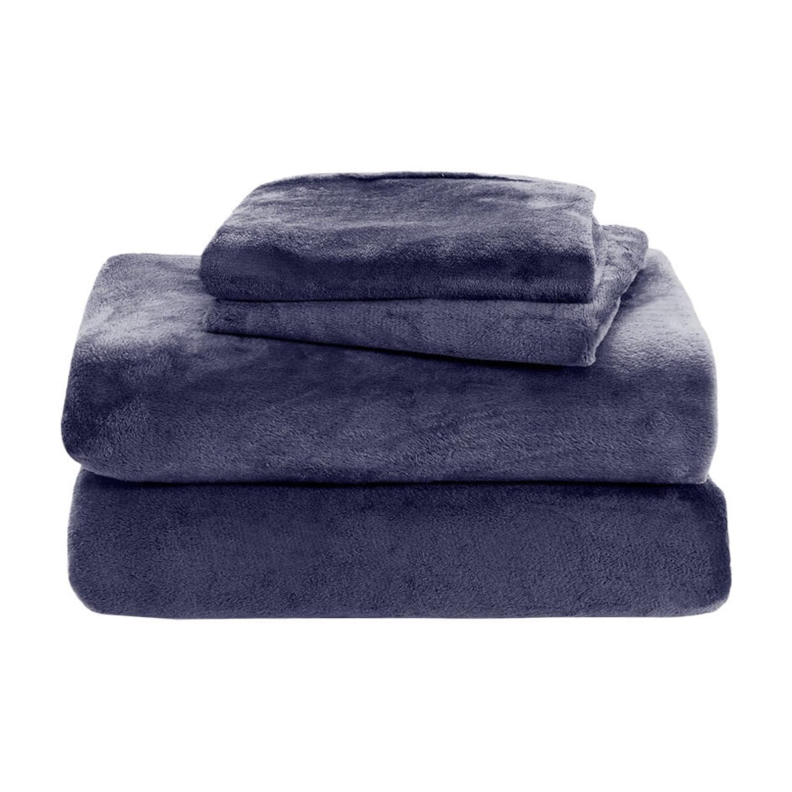 Ohufall Ensemble de Draps Grand en Velours Flanelle Confortable Draps ...