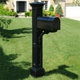 Mayne Charleston Polyethylene Mail Post - Black - Walmart.com