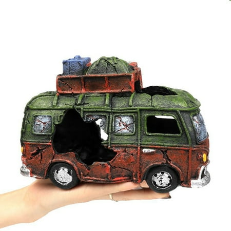 BeesClover Artificial Resin Bus Ornaments Hideout Caves Underwater ...