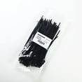 100 Pcs Nylon 8" inch Black Network Cable Cord Wire Zip Tie Strap 50 ...