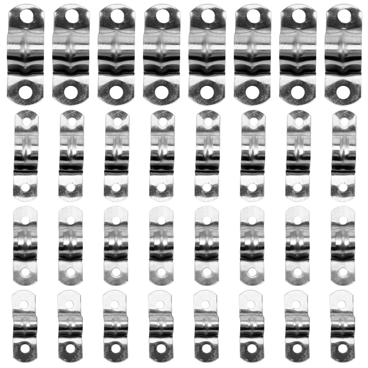 U Bracket Pipe Strap Clamp Clamps Stainless Clip Tension Tube Hole 2 ...