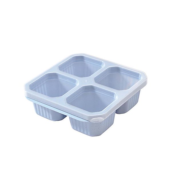Snack Containers, Reusable Lunch Snack Boxes, 4 Compartment Kids Adult ...