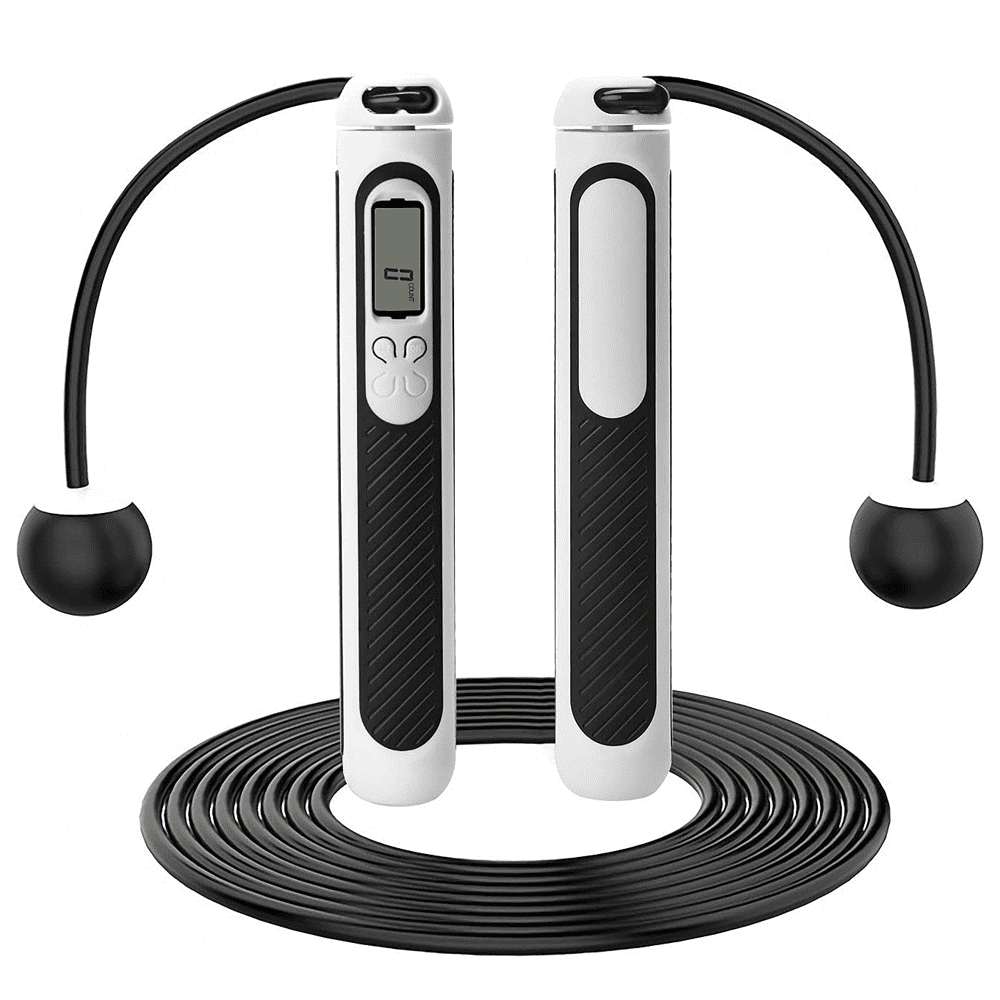 Cordless Skipping Rope with Calorie Counter, Adjustable Speed Jumping ...