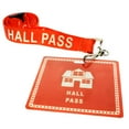 6 Pack - Student Hall Pass Breakaway Lanyards with Location Card Passes ...