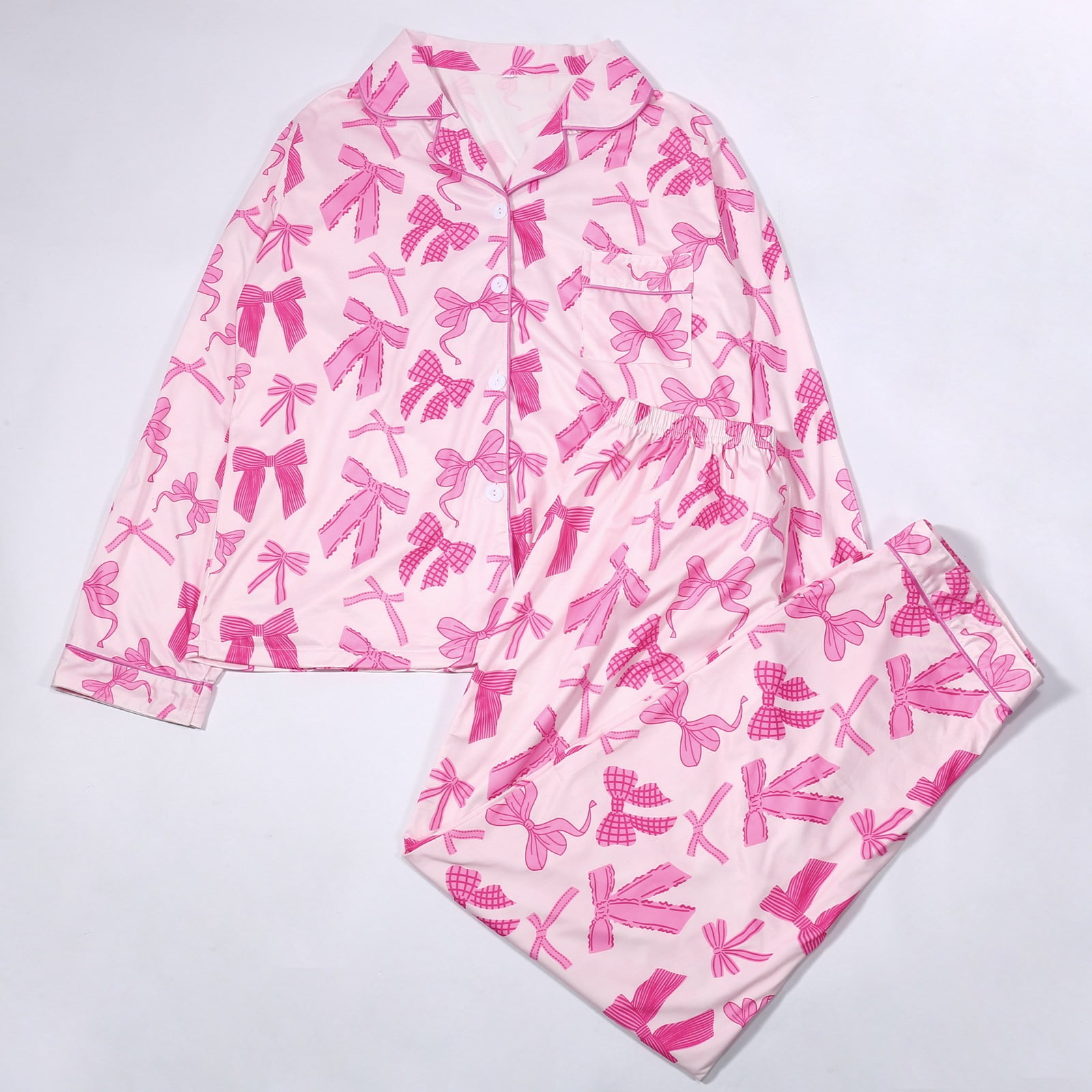 Click here for Chaochao Womens Pajama Sets Bow Print Long Sleeve... prices