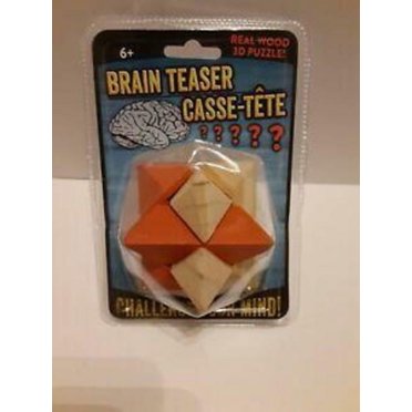 Star - Wooden Brain Teaser Puzzle - Walmart.com