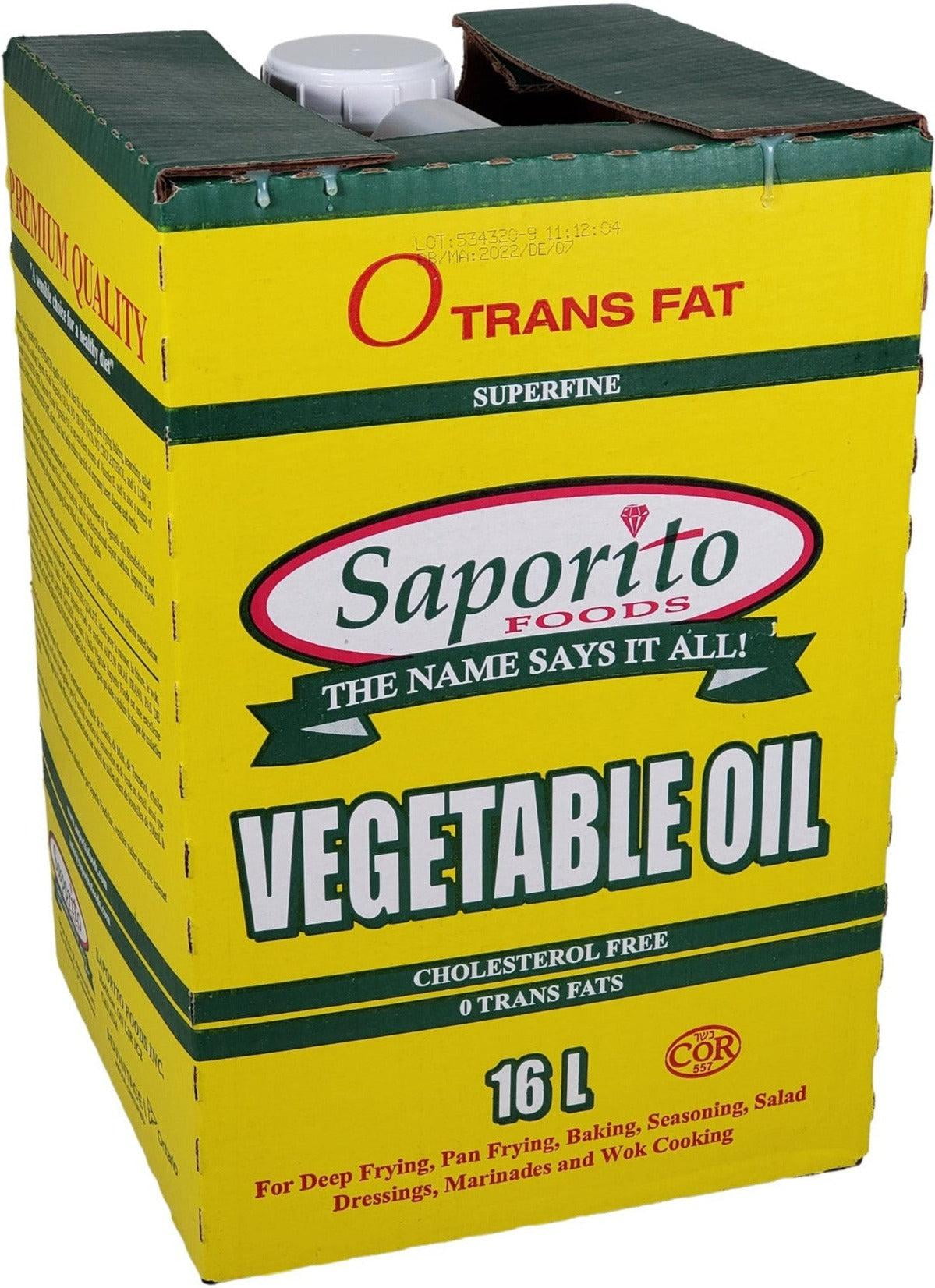 Saporito Vegetable Oil Box, 16 Liters - Walmart.ca