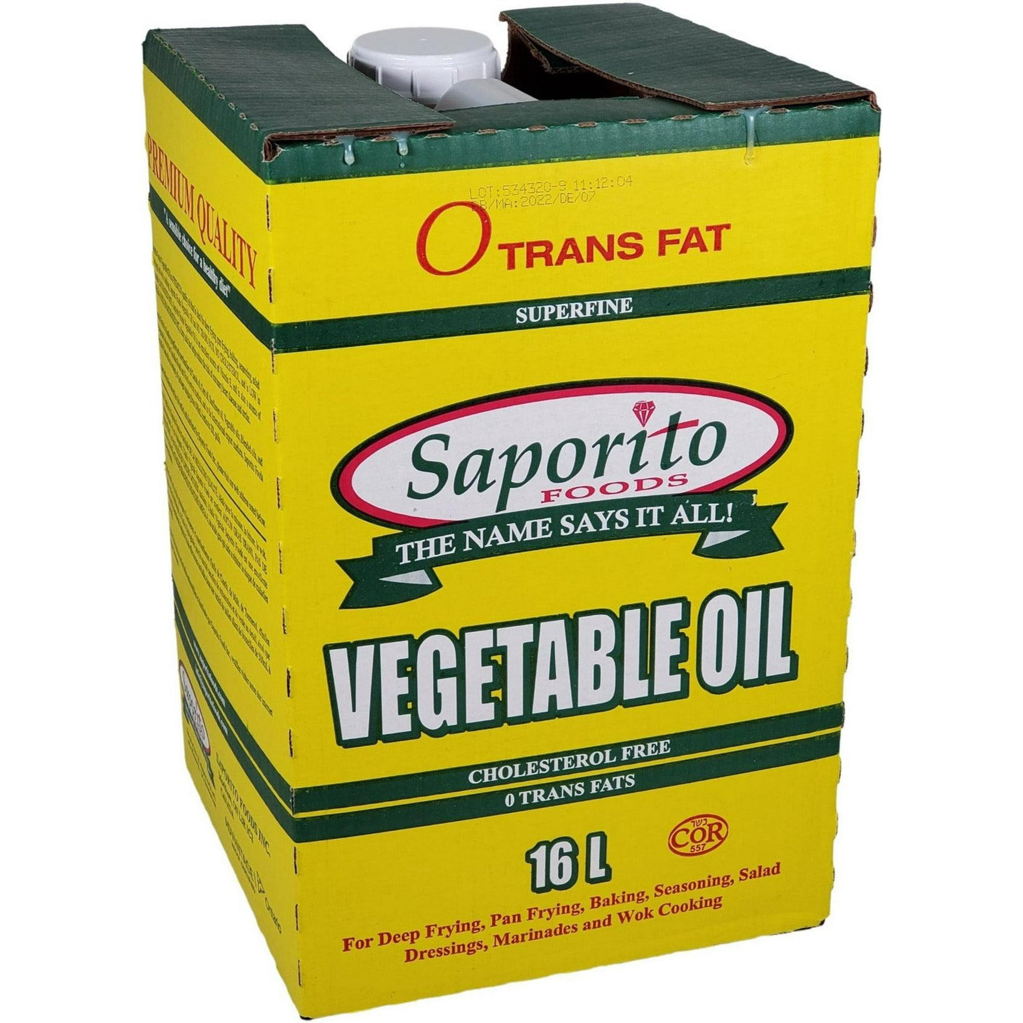 Click here for Saporito Vegetable Oil Box  16 Liters 16 L prices