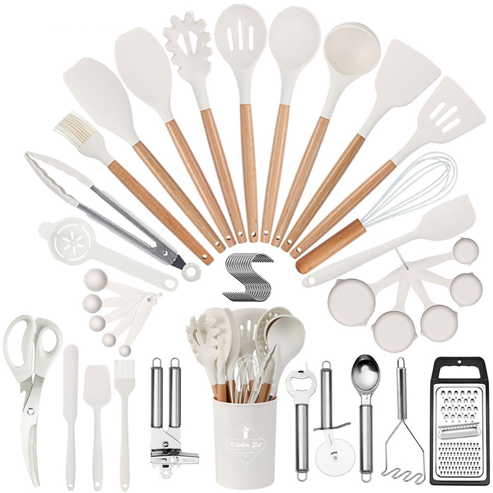 Click here for Huacoe Kitchen Utensils Set 44 Pcs Non Stick Silic... prices