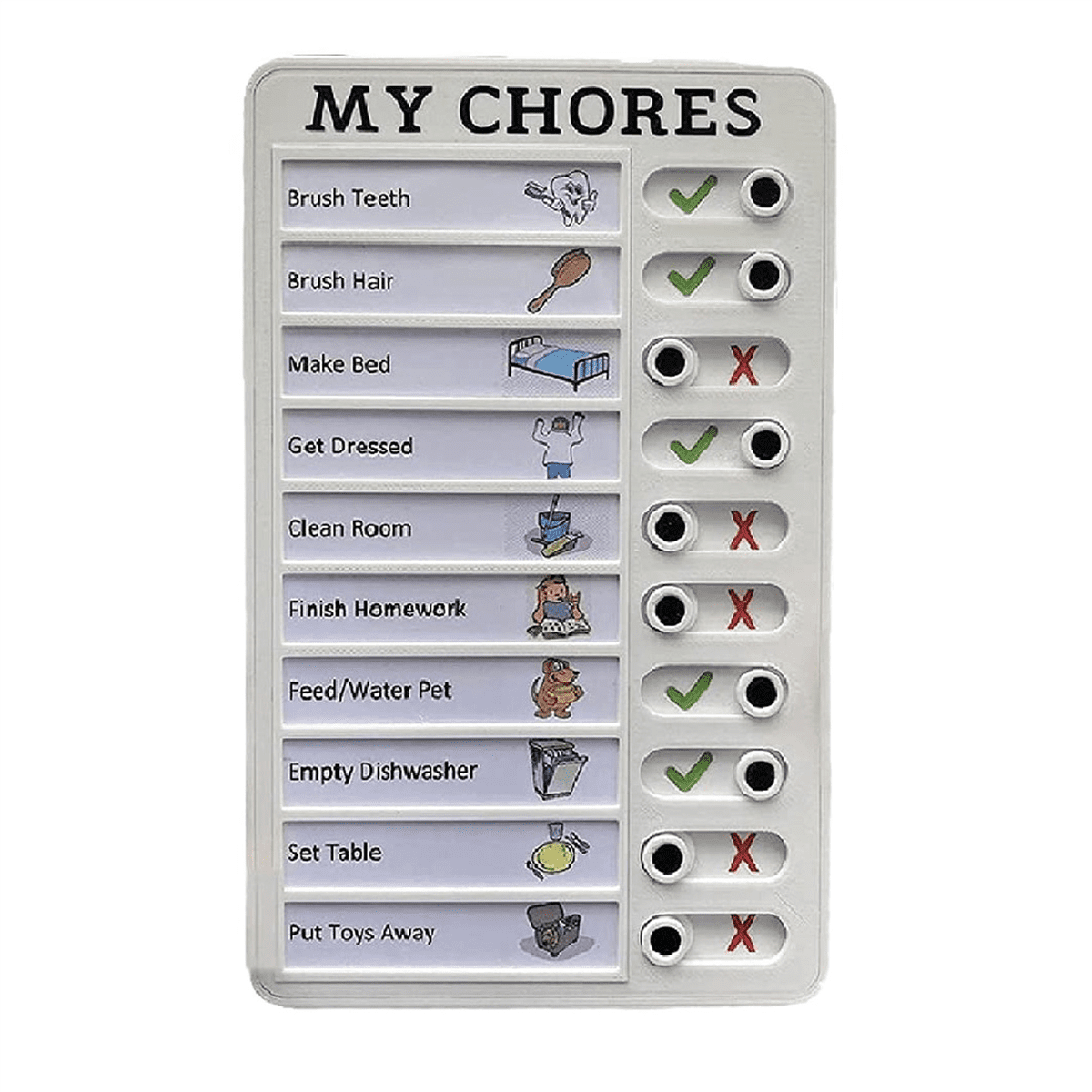 Click here for Unbranded 4x My Chores Memo Plastic Board  Detacha... prices