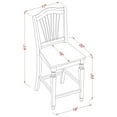 Counter Height Pub Set - 3 Piece Asian Style Table & Chairs - Small ...