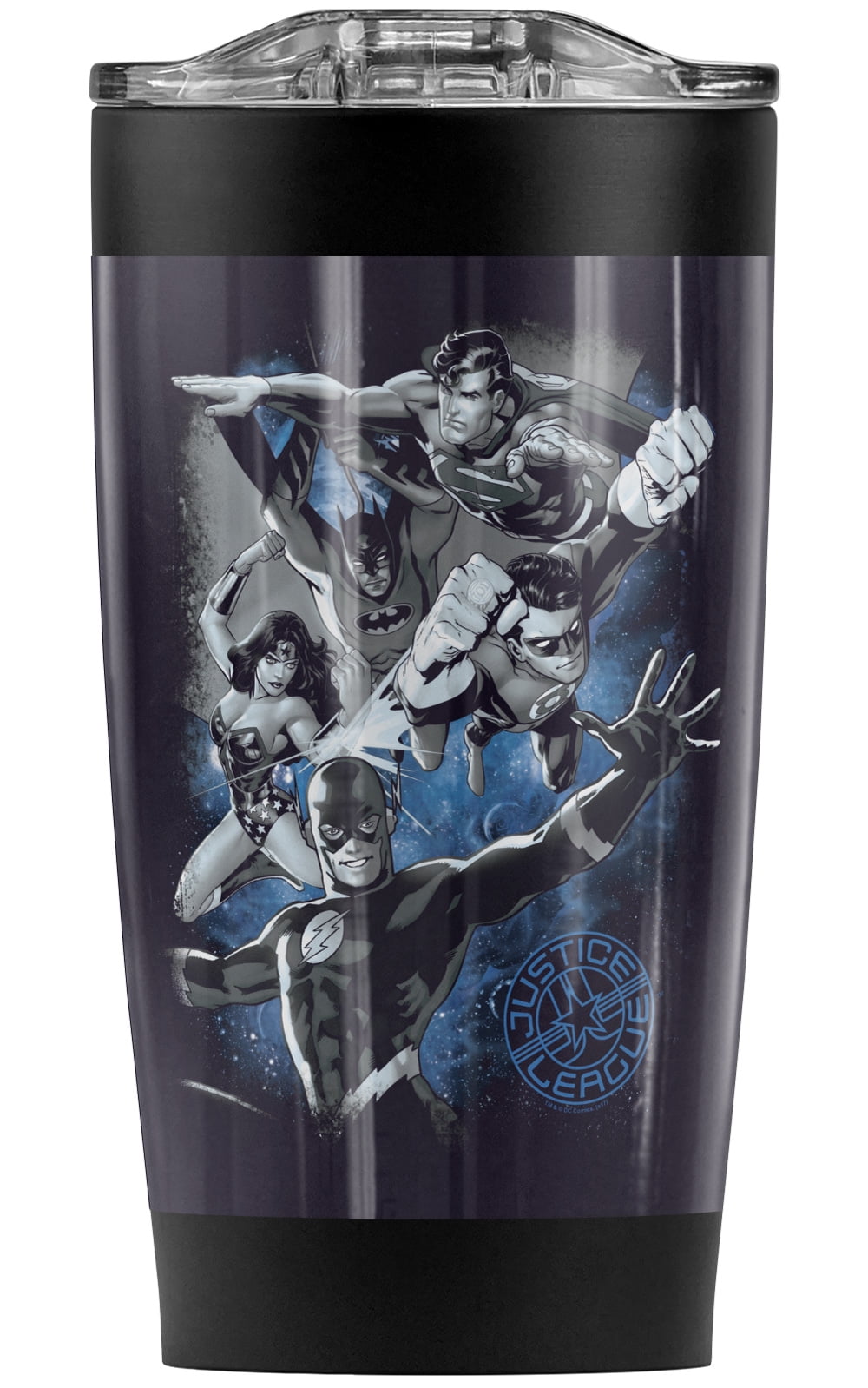 Justice League Galactic Attack Nebula Stainless Steel Tumbler 20 oz ...