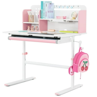 Ergonomic Height Adjustable Kids Study Desk and Chair Sets Children ...