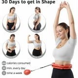 Teal Elite Single Pack Smart Weighted Hula Hoop for Adults, Adjustable ...