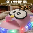Women's Cute Cartoon Eyes Motion Sensor LED Light Up Slippers Indoor ...