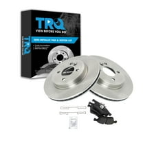 TRQ Rear Brake Pad & Rotor Kit Brake Pads Brake Rotor Ceramic Fits ...
