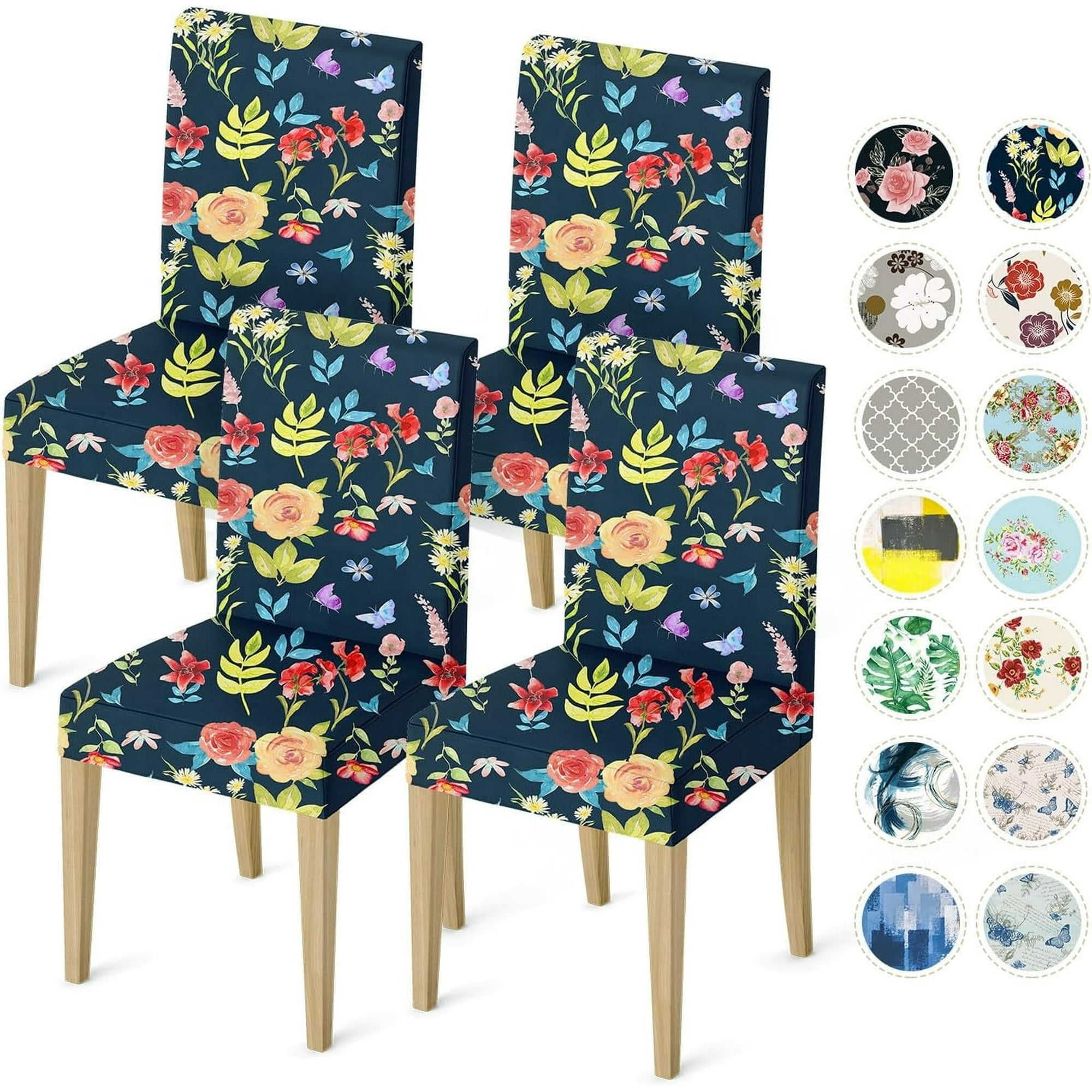 Click here for Jpvwjigu Flower Chair Covers For Dining Room Set O... prices