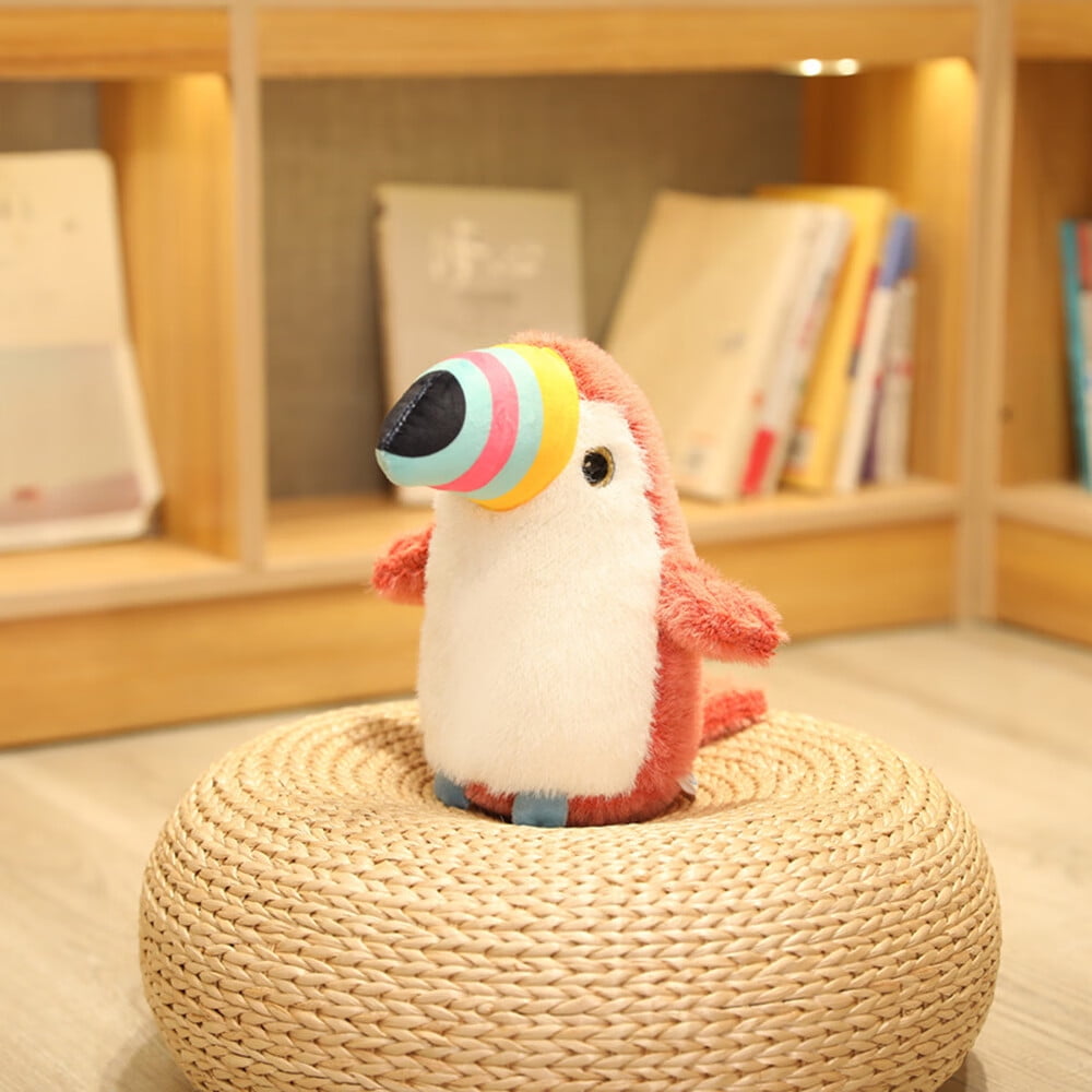 TITOUMI Toucan Doll Toys, Turned Into A Rainbow Mouth Big Mouth Penguin ...