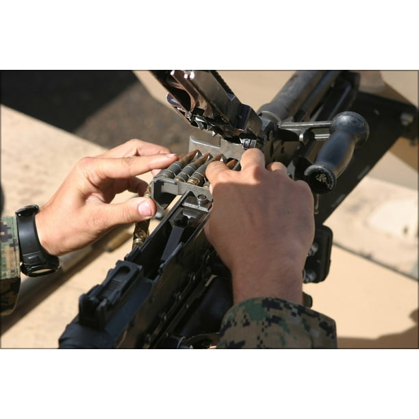 24"x36" Gallery Poster, M240 Marines Feed Tray - Walmart.com