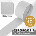 LYUSCI-2 Pack 10 ft x 3 Inch Cable Floor Strip Cable Cover Cords Carpet ...