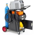 3 Tier Heavy Duty Welding Cart with Gas Cylinder Slots & Safety Chains ...