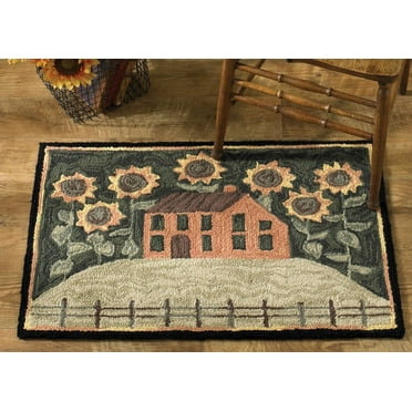 Park Designs Red House Hooked Rug 24" x 36" - Walmart.com
