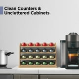 Gevoli Bamboo Wood Pod Holder for Nespresso Vertuo Pods, 4 Tier / 20 ...