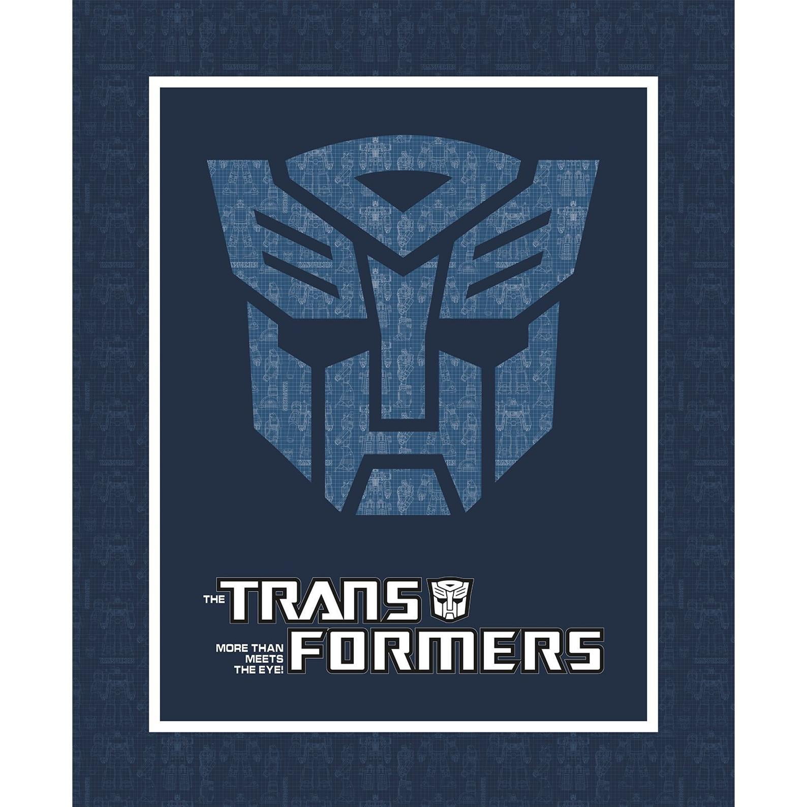 Transformers Autobot Shield in Dark Blue 100% Cotton Fabric Sold by the ...