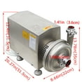 Food Grade Sanitary Centrifugal Pump 10T/h 220V 2.2kW - Walmart.com