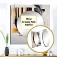 Designart "Art Deco with a Golden Touch III" Abstract Square Mirror For ...