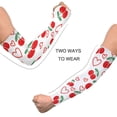 Cherry Love Pattern UV Protection Cooling Arm Sleeves, Compression Sun ...