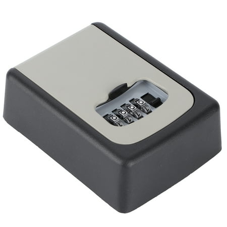 High Security Key Lock Box, Wall Mounted Aluminum Alloy Password Lock ...