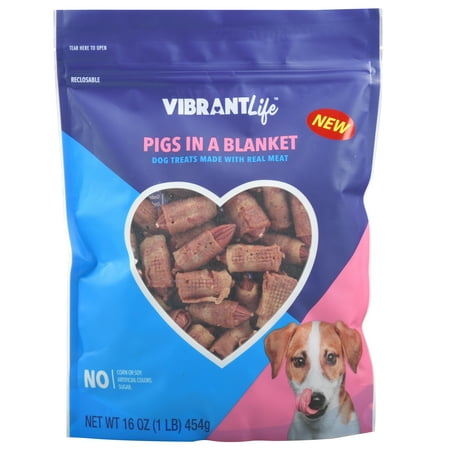 Vibrant Life Pigs In A Blanket Dog Treats