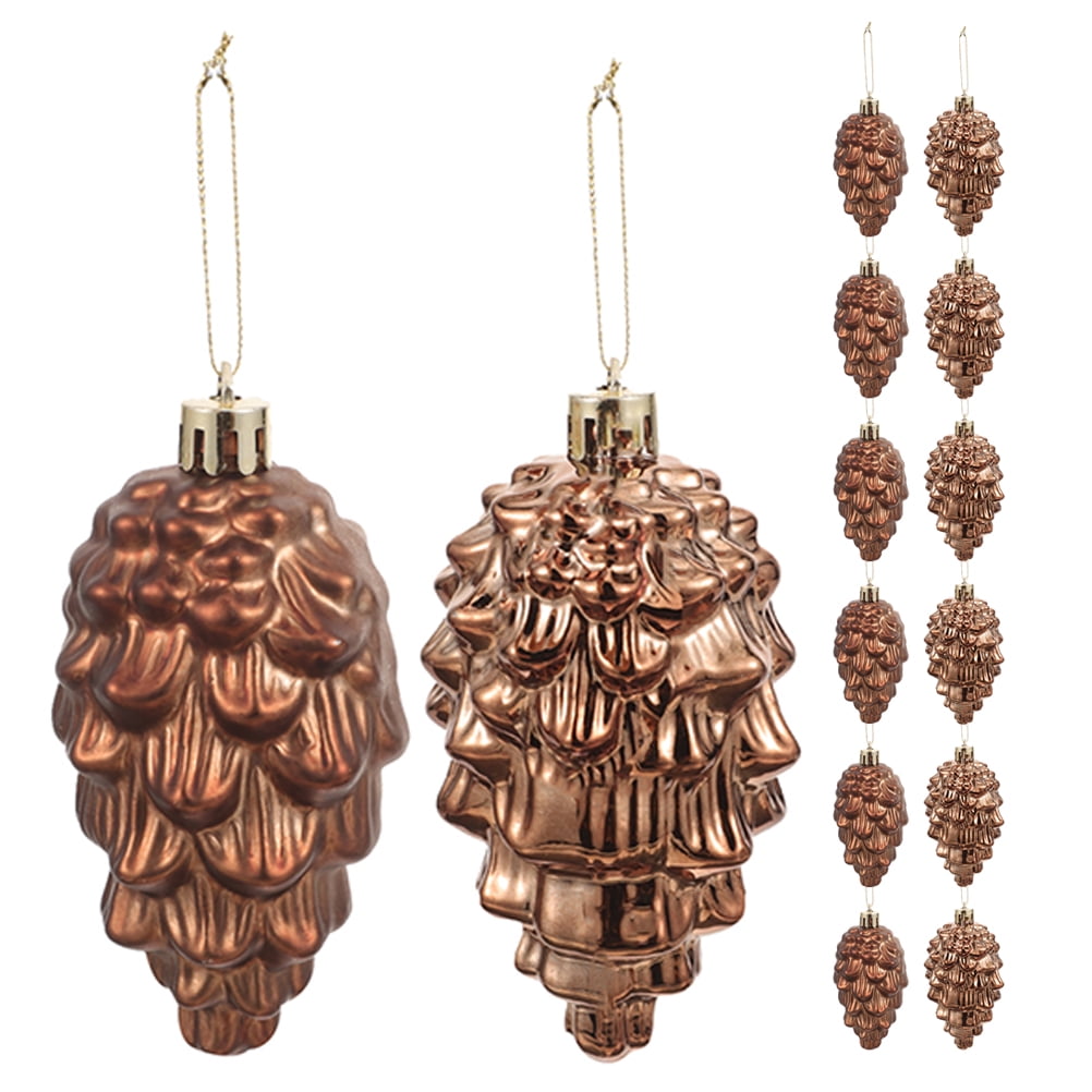 Click here for Cimaxic Christmas 16pcs Hanging Pine Cone Ornament... prices