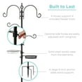 Best Choice Products 91in 4 Hook Bird Feeding Station Steel Multi