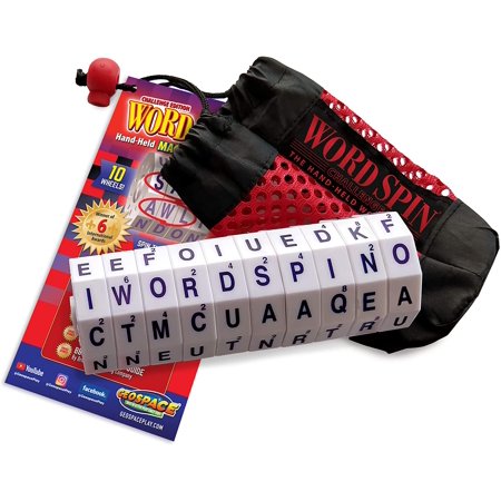 The Original Word Spin Handheld Magnetic Word Game Travel Edition with ...