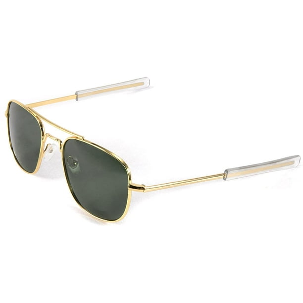 FEISEDY Mens Aviator Sunglasses Polarized Military Pilot Frame with Bayonet Temples B2623 ...