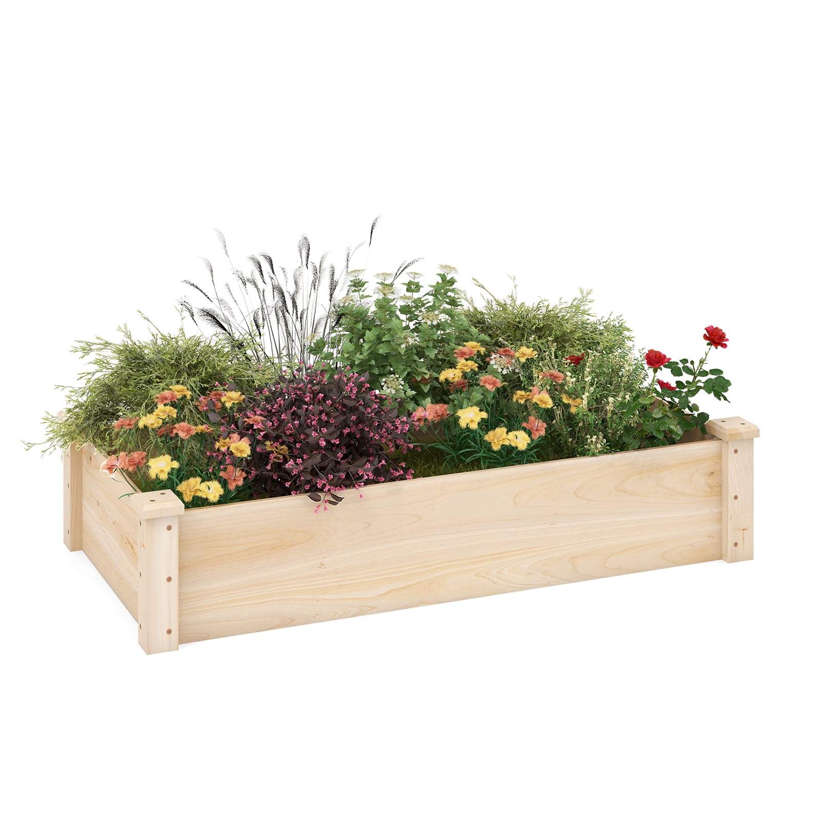 Click here for Patiojoy Wooden Raised Garden Bed Rectangular Plan... prices